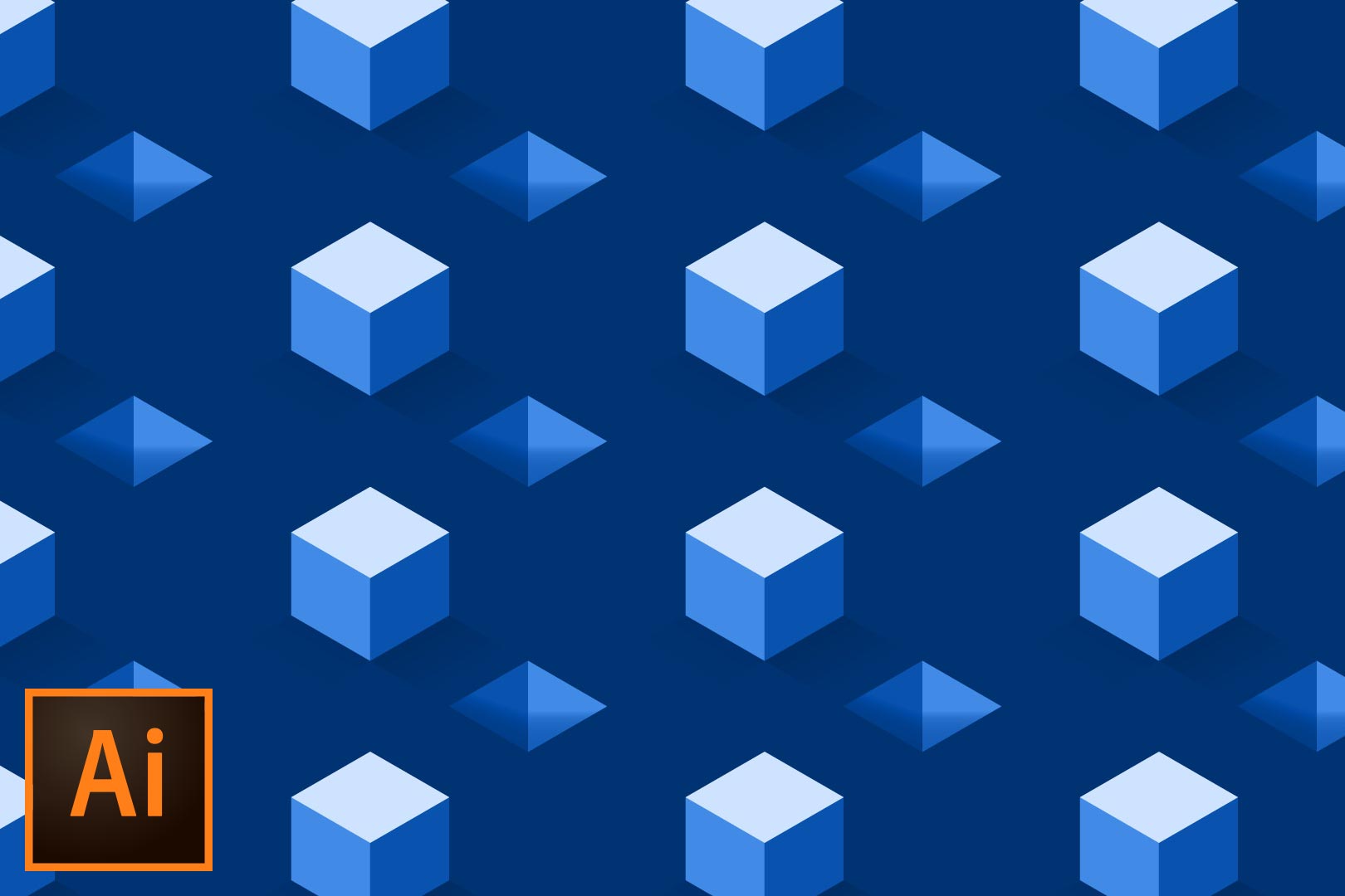 Isometric Cube Pattern Effect Illustrator Tutorial